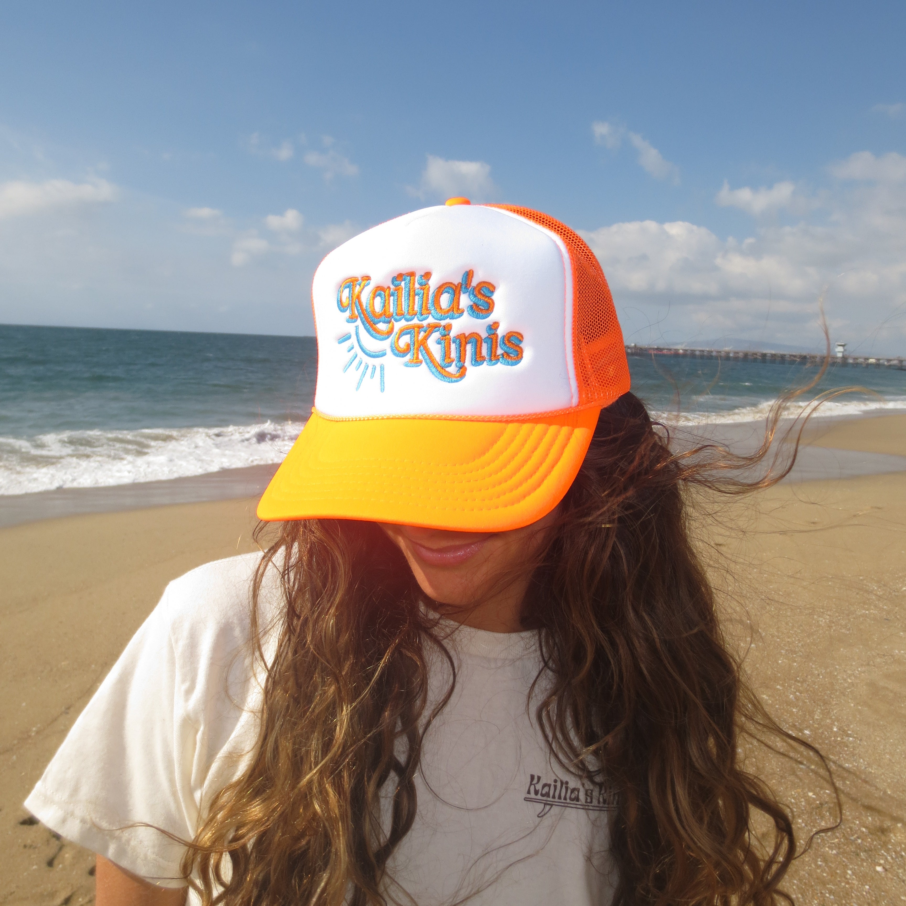 Orange Logo Hat – Kailia's Kinis